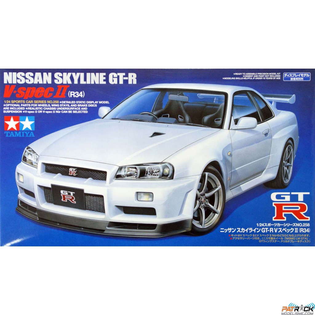 1/24e Tamiya Nissan Skyline GT-R (R34) V.spec II