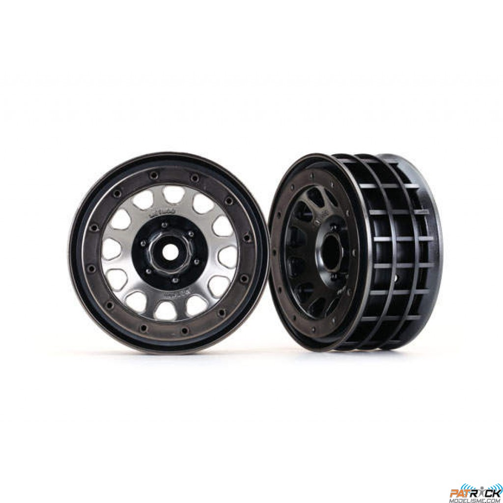 Jantes Method 105 - 2.2" chromées noire (2) pour TRX-4