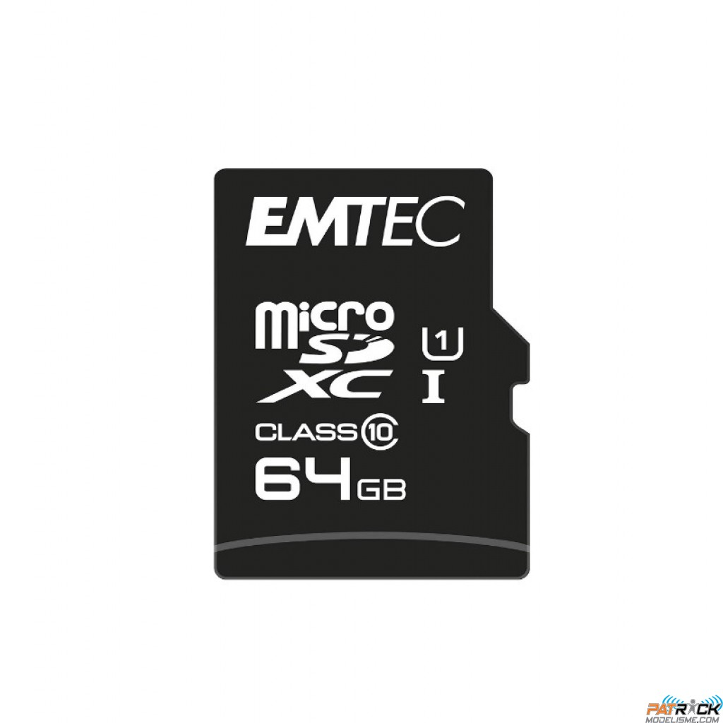 Carte mémoire EMTEC microSD Class 10 64GB 90mb/s + adaptateur SD