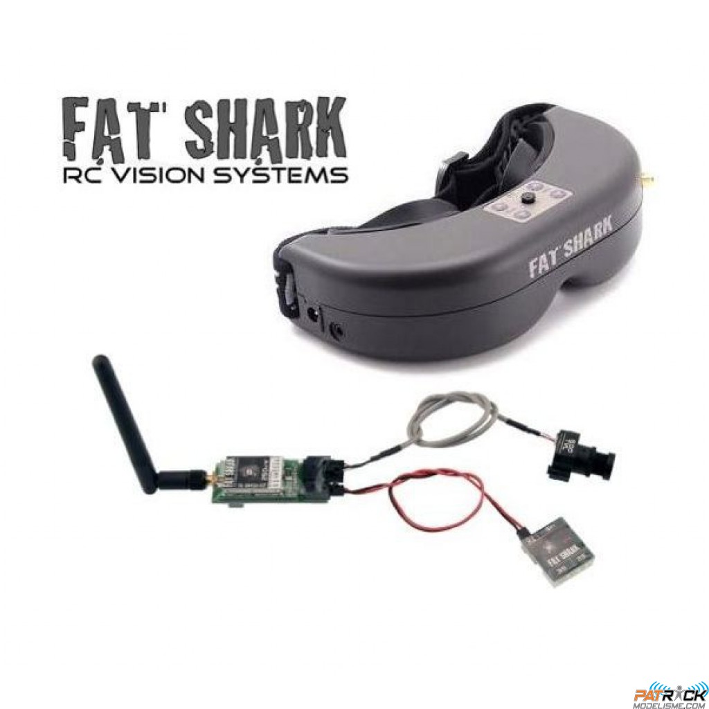 Fatshark PREDATOR V2 lunettes FPV vidéo + tx 250mw + caméra