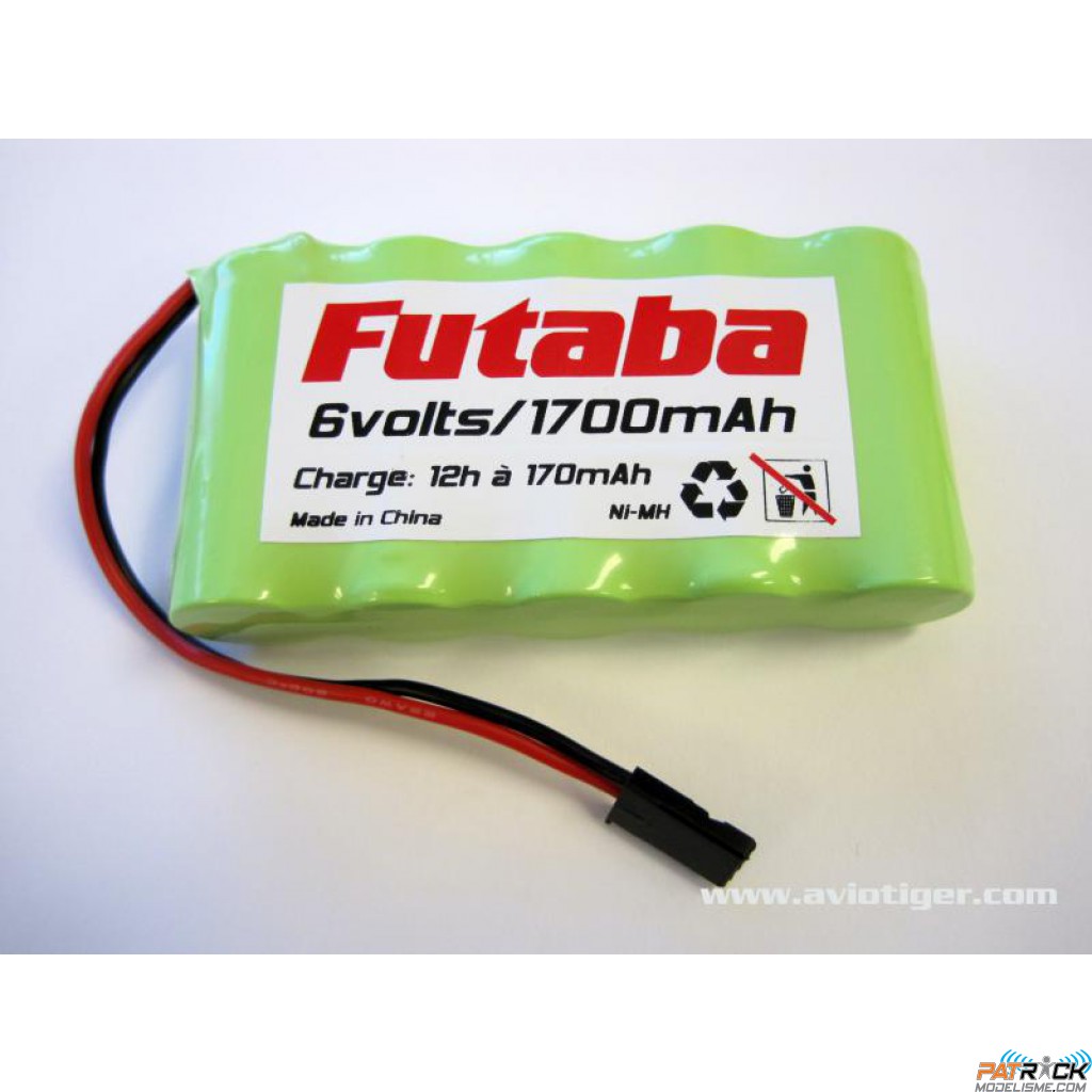 PACK Batterie NIMH TX/RX 6V 1700MAH SPECIAL FUTABA