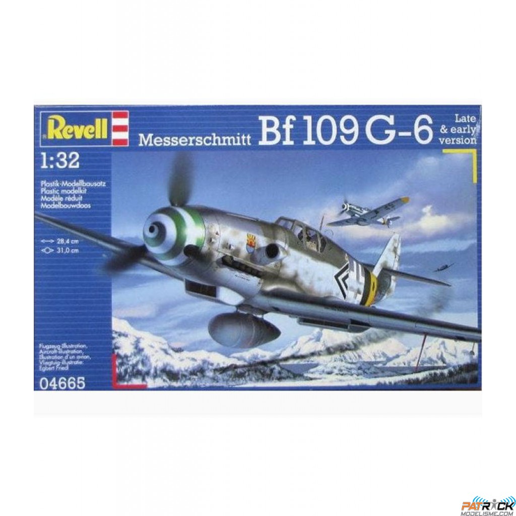1/32e Revell Messerschmitt Bf109 G-6 - Boutique Maquette