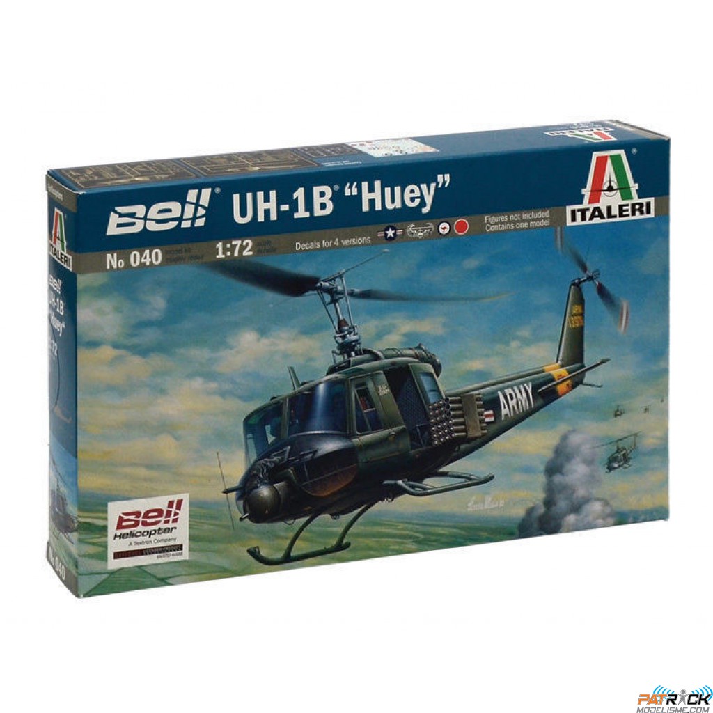 1/72e Italeri Bell UH-1B Huey - Hélicoptères Militaires - Les Kits ...