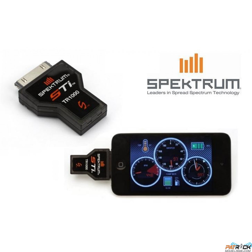 Spektrum Interface de télémétrie STi (iPhone/iPad/iPod Touch) - Télémétrie - Accessoires radios ...