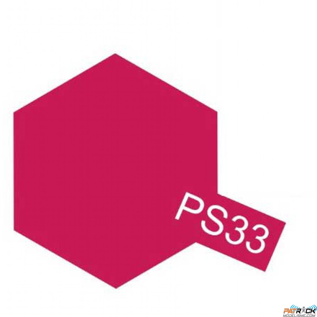 Bombe Lexan Tamiya PS-33 rose rouge cerise