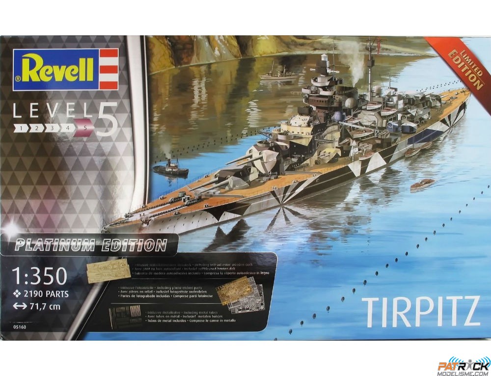 1/350e Revell Tirpitz Platinium Edition Serie Limitée