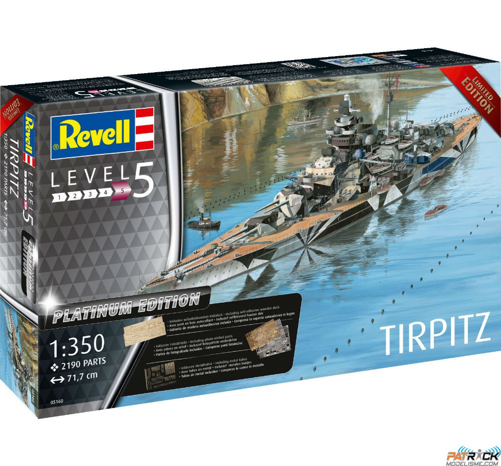 1/350e Revell Tirpitz Platinium Edition Serie Limitée