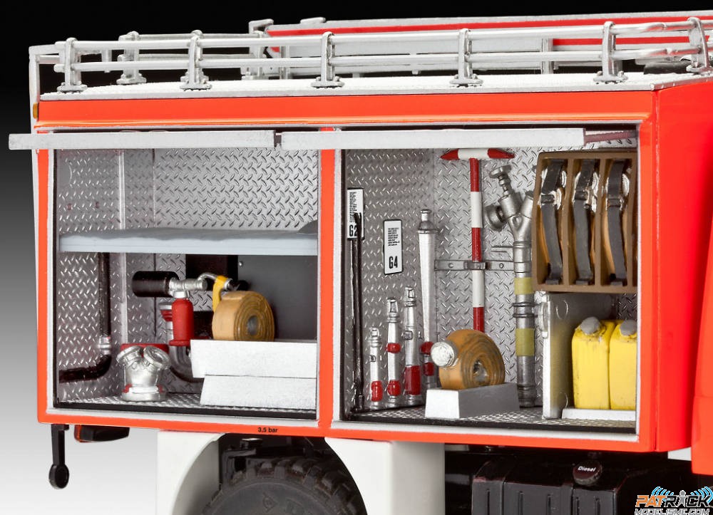 1/24e Revell Mercedes-Benz Unimog U1300L TLF 8/18 - 1/20e à 1/29e - Les ...