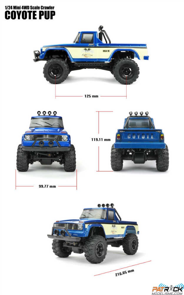 Carisma MSA-1E Coyote 4x4 Crawler 1/24ème RTR