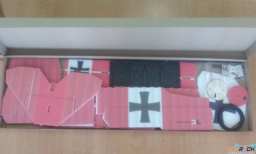RC Factory Crack Fokker "Red Baron" 890mm Kit - Types EPP - Types d ...