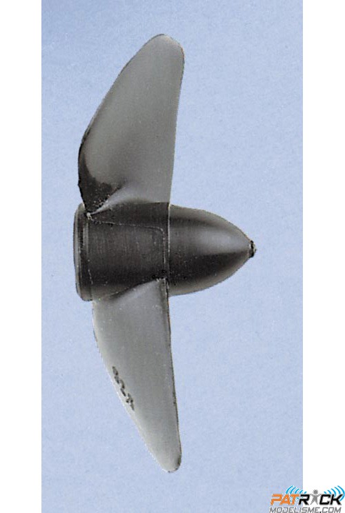 Hélice bateau de course bipale 32,5/28mm M4 droite
