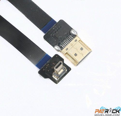 Câble Super Soft Micro HDMI noir vers HDMI 30cm
