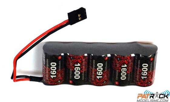 Accu NiMH Enrich Power Pack RX S 6V 1600mAh FUTABA