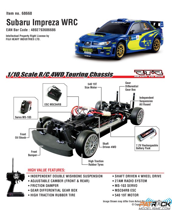 Carisma Subaru Impreza WRC M40S RTR 1/10