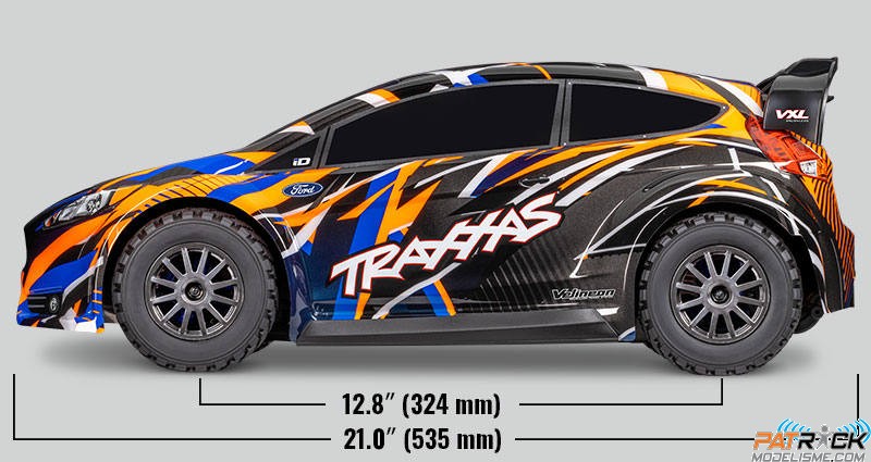Traxxas Ford Fiesta ST RALLY VXL Vert Clipless 1/10 SUR-COMMANDE ...
