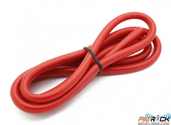 Câble silicone AWG8 - 8.3² rouge (1m)