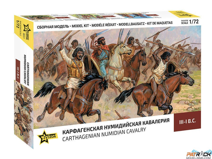 1/72e Zvezda Cavalerie Numide Carthagenoise