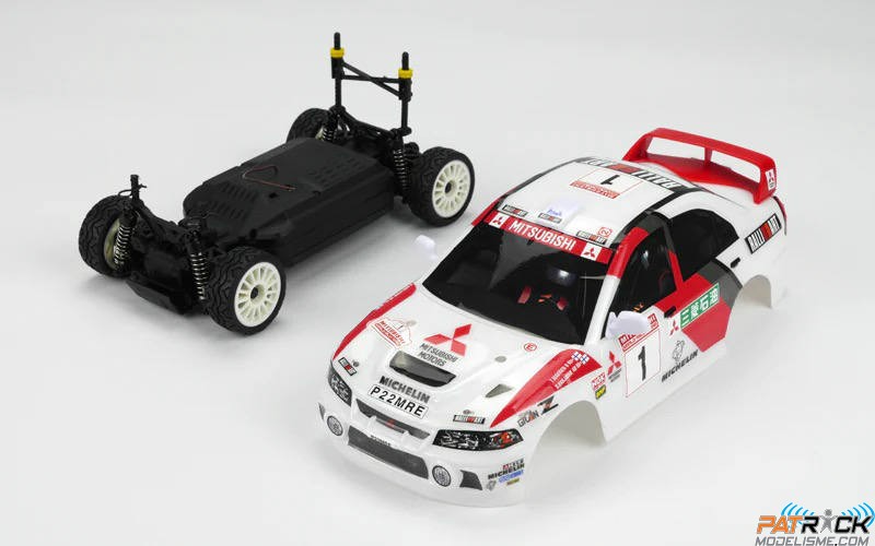 Carisma GT24 MITSUBISHI LANCER EVO 4 WRC 4x4 brushless 1/24e Prête à ...