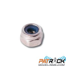 Ecrous nylstop inox M2,5/10 pièces