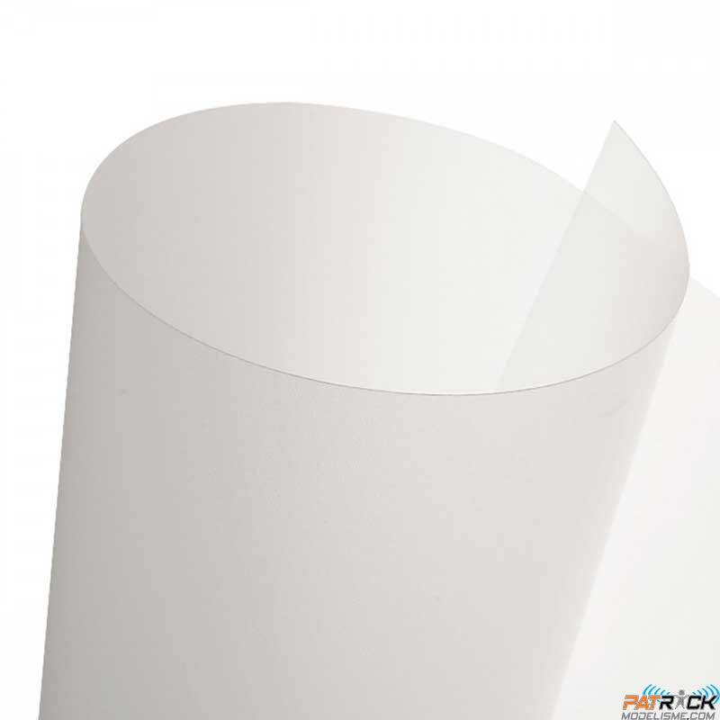 Feuille Rhodoïd transparente 1000x500x0,8mm