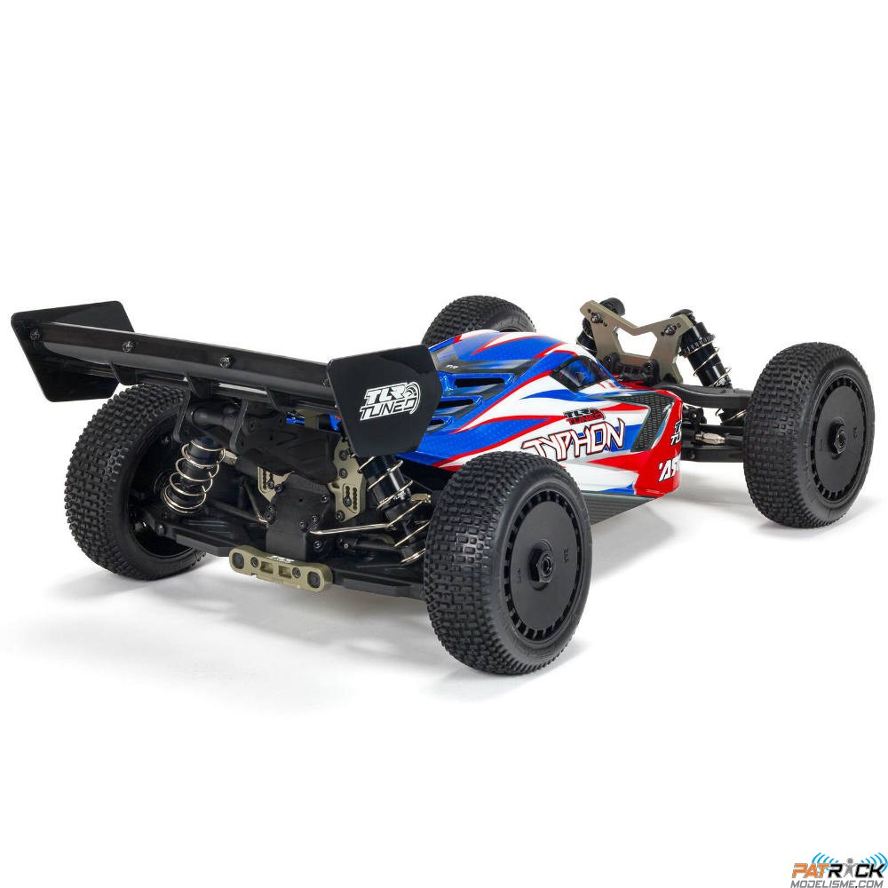 Arrma Buggy TYPHON 6S TLR Tuned 4WD BLX RTR 1/8e Bleu/rouge - Voiture