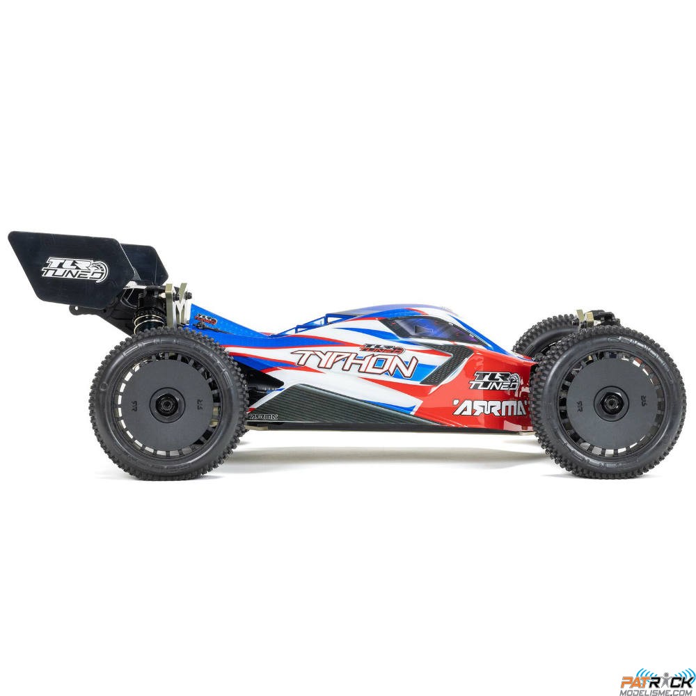 Arrma Buggy TYPHON 6S TLR Tuned 4WD BLX RTR 1/8e Bleu/rouge SUR-COMMANDE