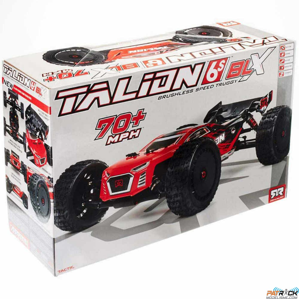 Arrma Talion 6S BLX Truggy 4WD Rouge Noir 1/8