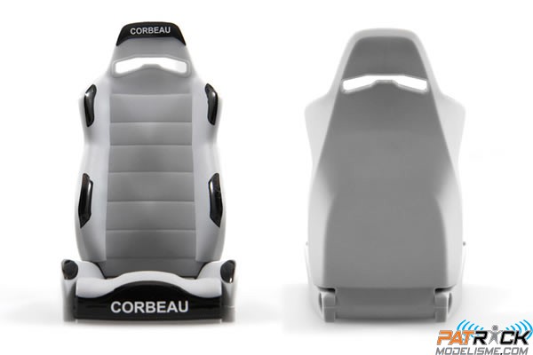 Siège crawler Corbeau LG1 (Gris) (2pcs) – 1/10ème