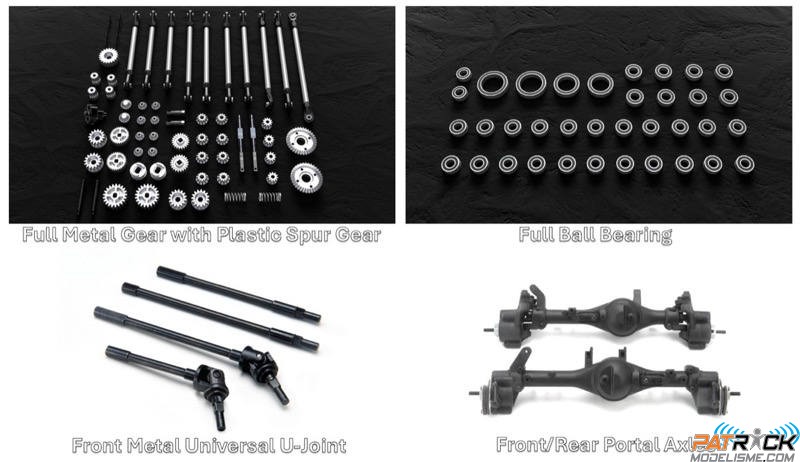 Absima Crawler CR4.4 "PATROL"Bleu foncé" 1/10e - Prêt à rouler SUR ...