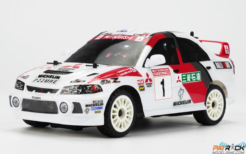 Carisma GT24 MITSUBISHI LANCER EVO 4 WRC 4x4 brushless 1/24e Prête à ...