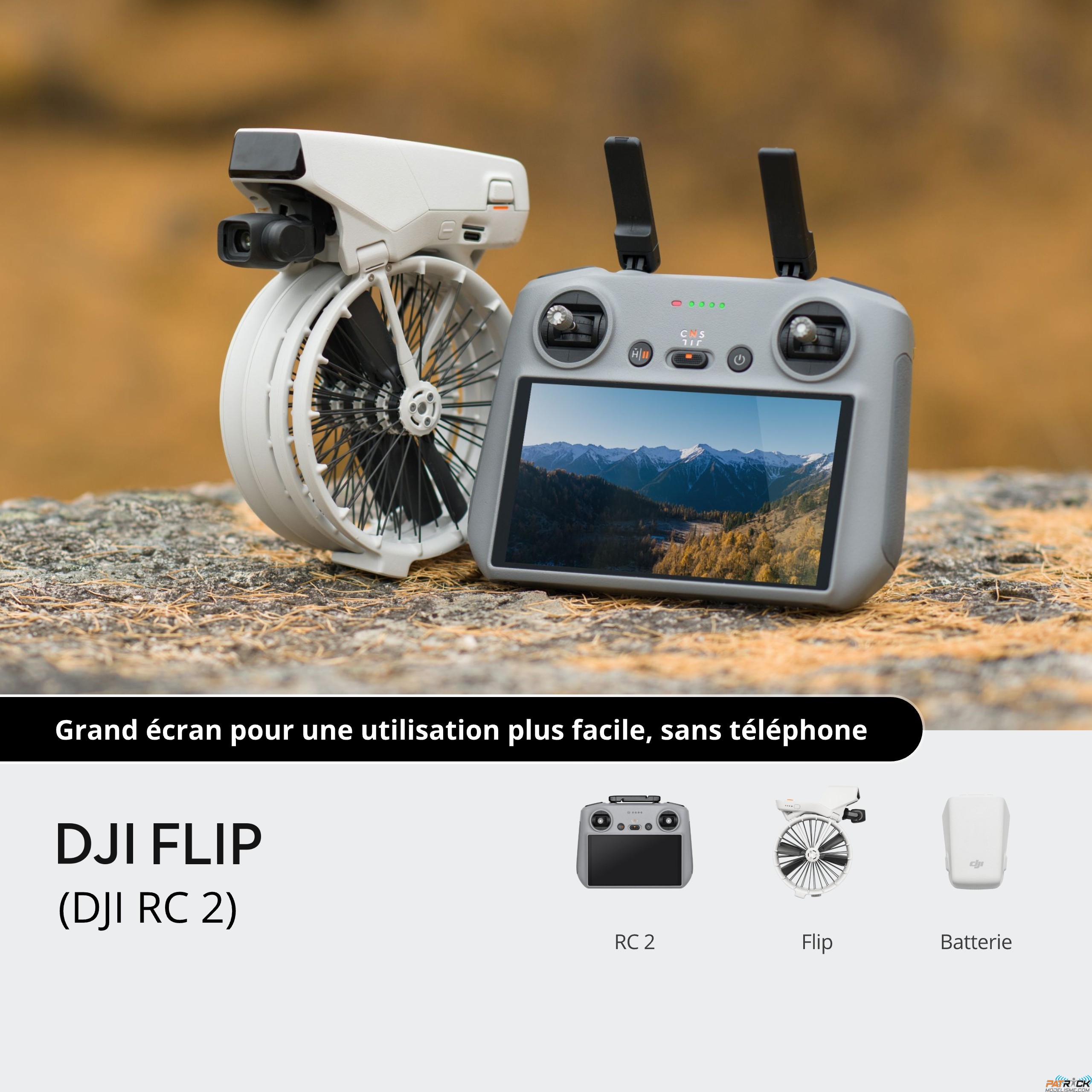 DJI Flip (DJI RC 2) SUR-COMMANDE