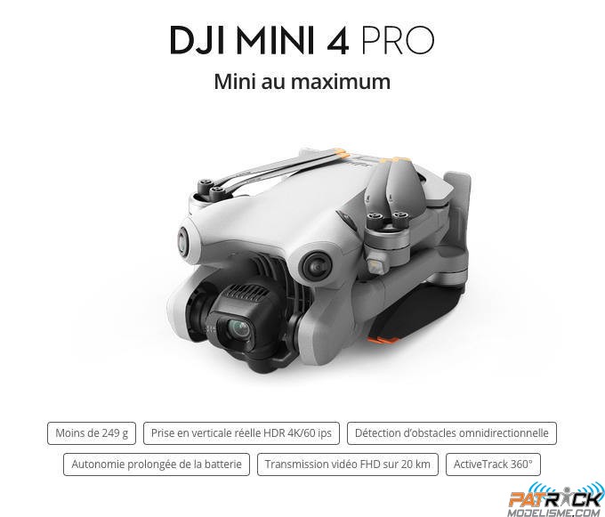 DJI Mini 4 Pro (DJI RC 2) SUR-COMMANDE