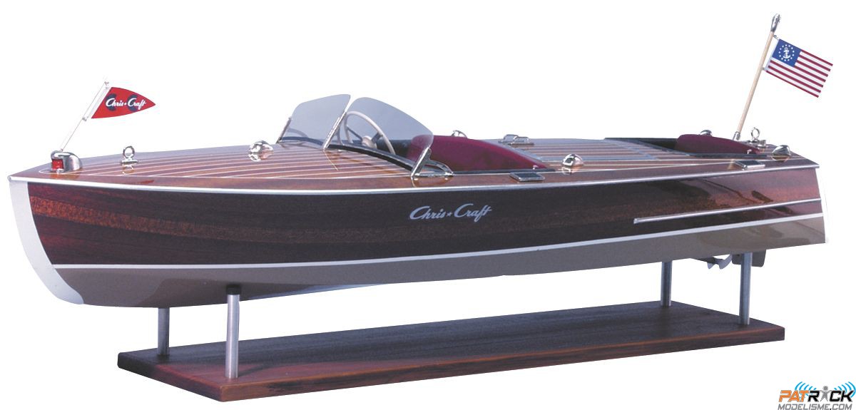 1/8e 1949 Chris-Craft Racing Runabout - Statique ou Naviguant
