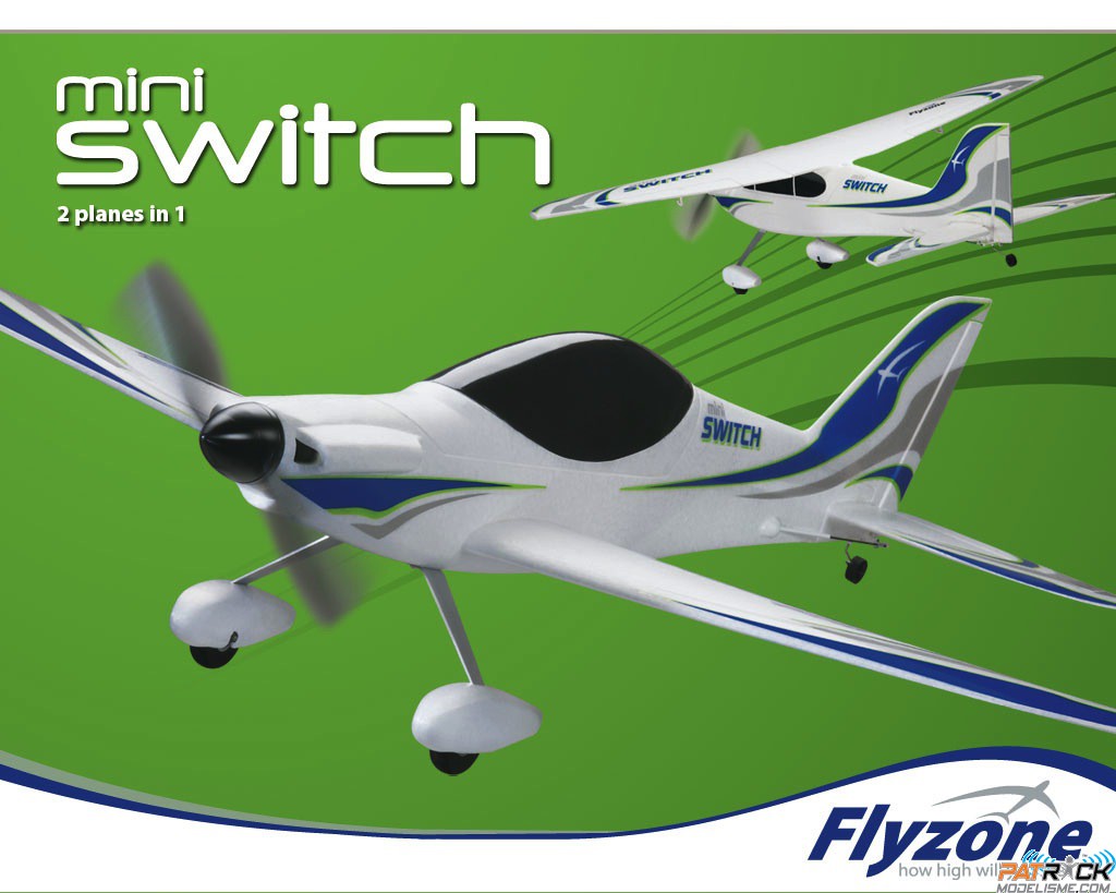 Flyzone Mini Switch 2 en 1 ARF (Sans Radio)