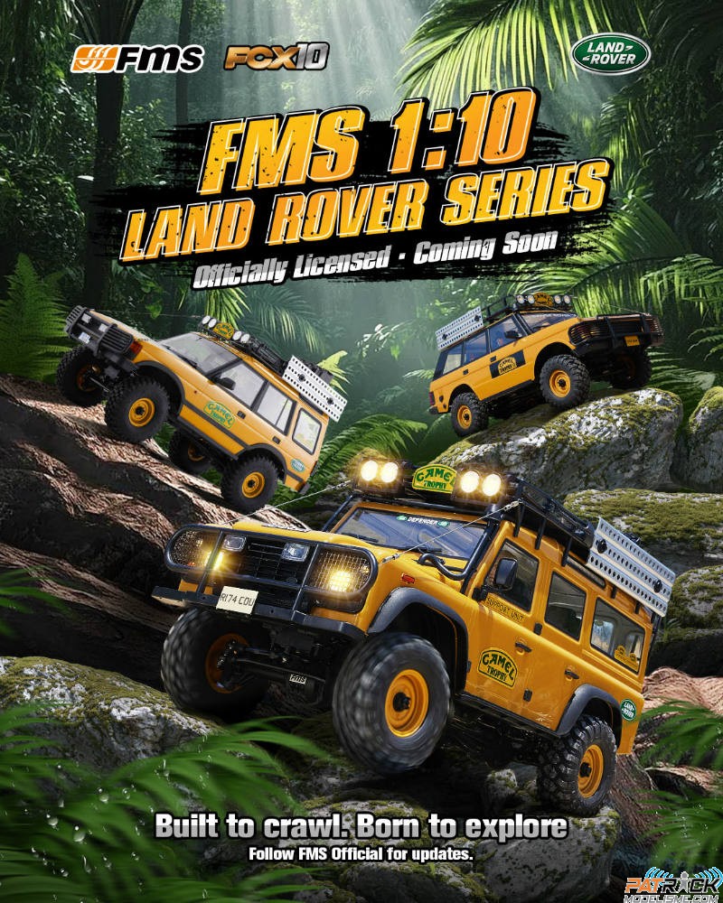 FMS 1/10 Land Rover Discovery 1st-Gen FCX10 Scaler ARTR kit (RS) Camel ...