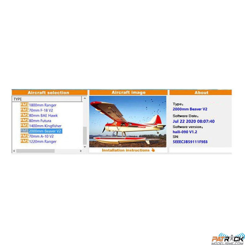 FMS Reflex V2 système stabilisateur gyro de vol Avion