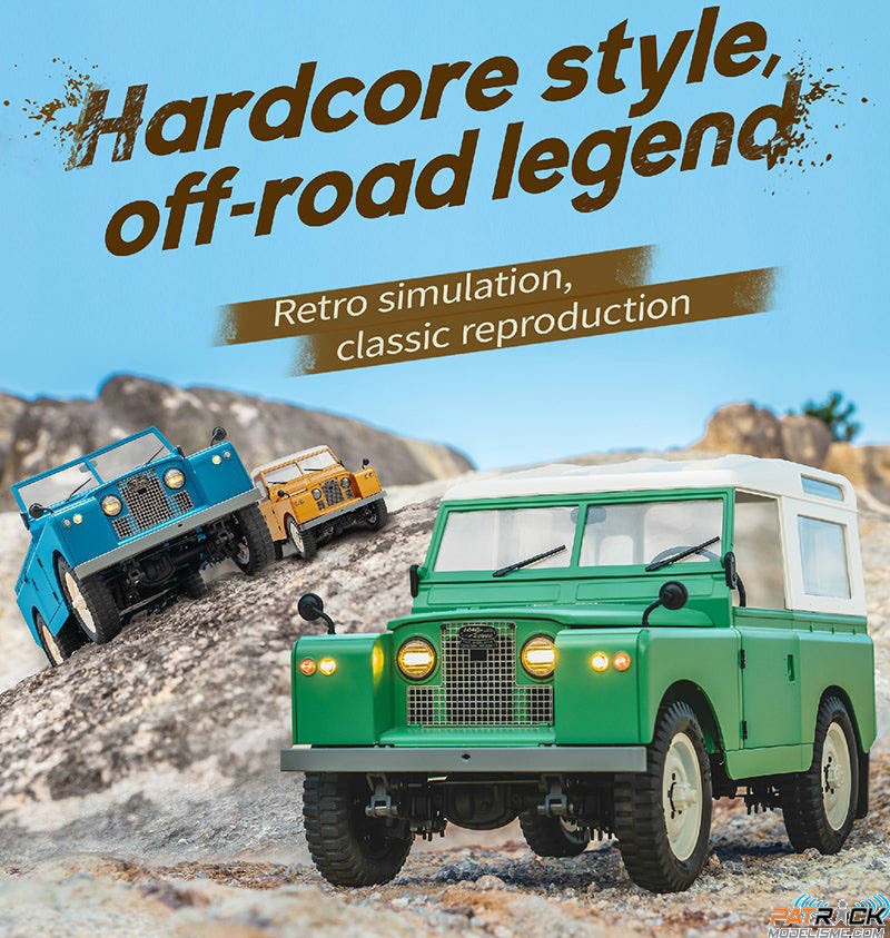 FMS 1/12 Land Rover Series II scaler RTR car kit - Vert SUR-COMMANDE