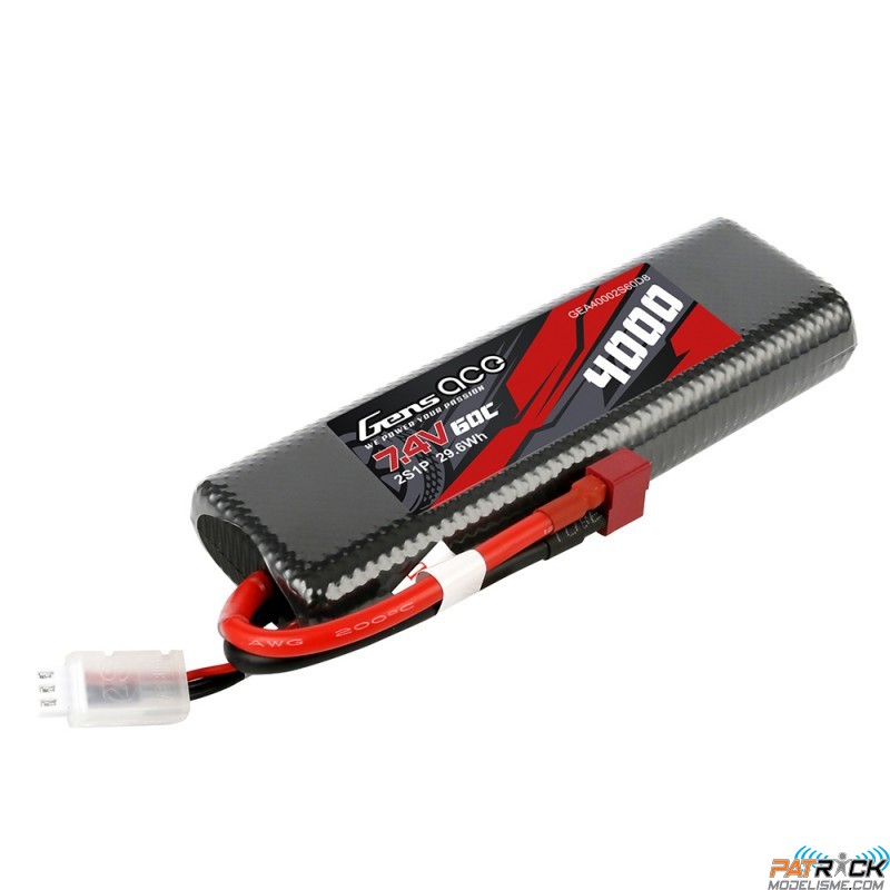 Accu LiPo BASHING 4000mAh 2S 7.4V 60C Hardcase DEAN