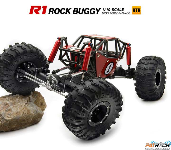 Gmade Crawler R1 Rock Buggy - Rouge - Prêt à rouler