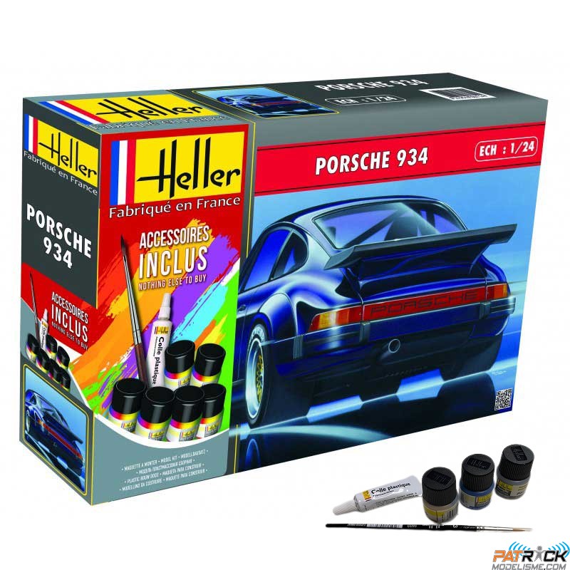 1/24e Heller STARTER KIT Porsche 934 - Les échelles - Boutique Maquette