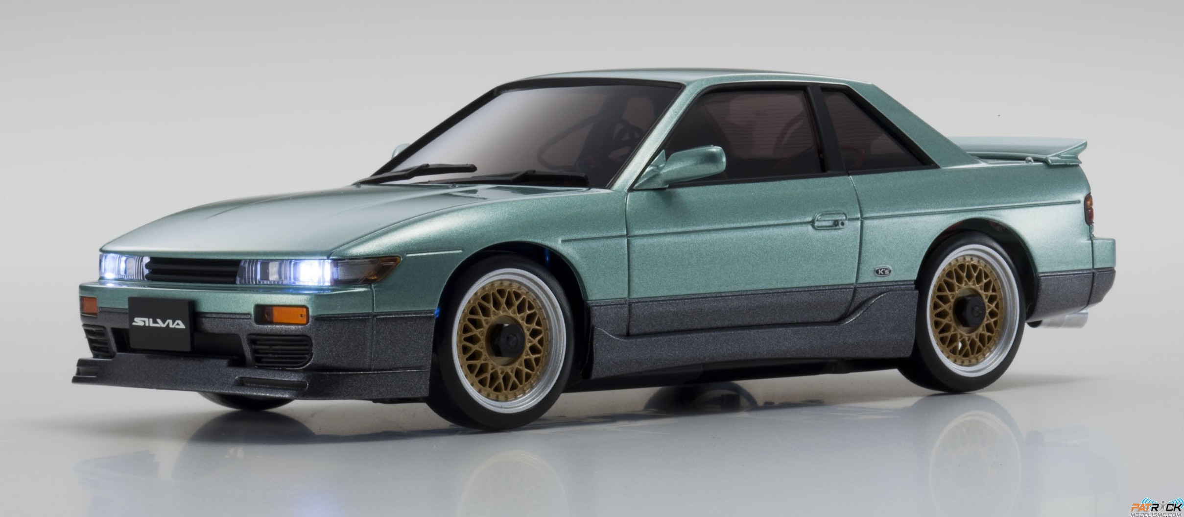 Kyosho Mini-Z Sports AWD DRIFT MA020S Nissan Silvia Verte Gyro 1/24e RTR