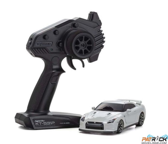 Mini-Z RWD Nissan GTR R35 Blanc nacré + MA020 KT531P (DriftPack)