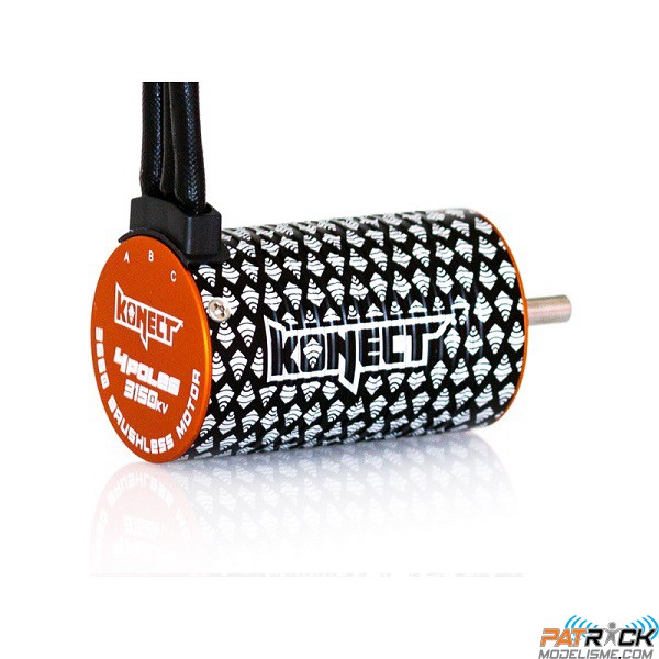 KONECT combo C2 Brushless 1/10e XL 80Amp WP + Moteur 4P. 3660SL 3150KV + carte - Combos Auto ...