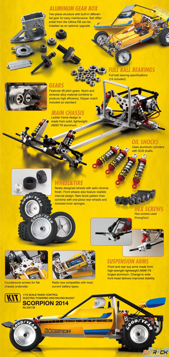 Kyosho Scorpion 1:10 2WD *Legendary Series* Kit à monter