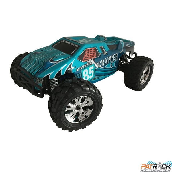 Rc system SCRAPPER BLEU 1/10 4x4 BRUSHED RTR