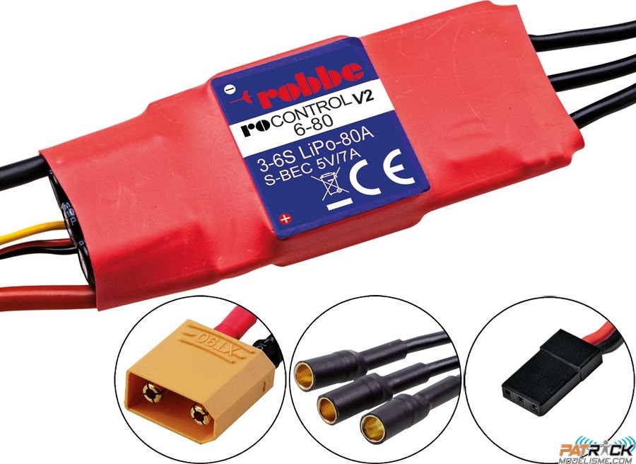Contrôleur Robbe Ro-control 6-80 V2 3-6s 80amp