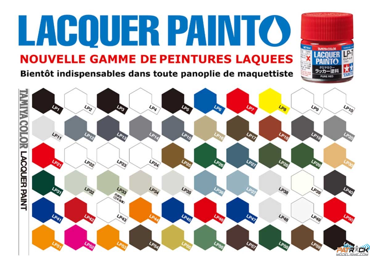 Pot de peinture laquée Tamiya LP-45 Bleu Racing 10ml