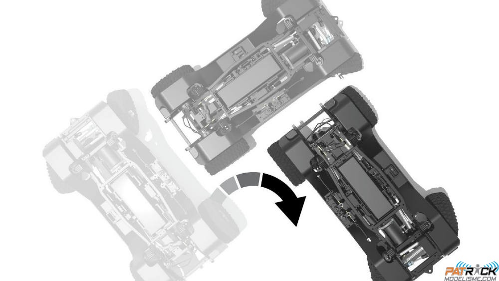 Absima Crawler CR4.4 "PATROL"Bleu foncé" 1/10e - Prêt à rouler SUR ...