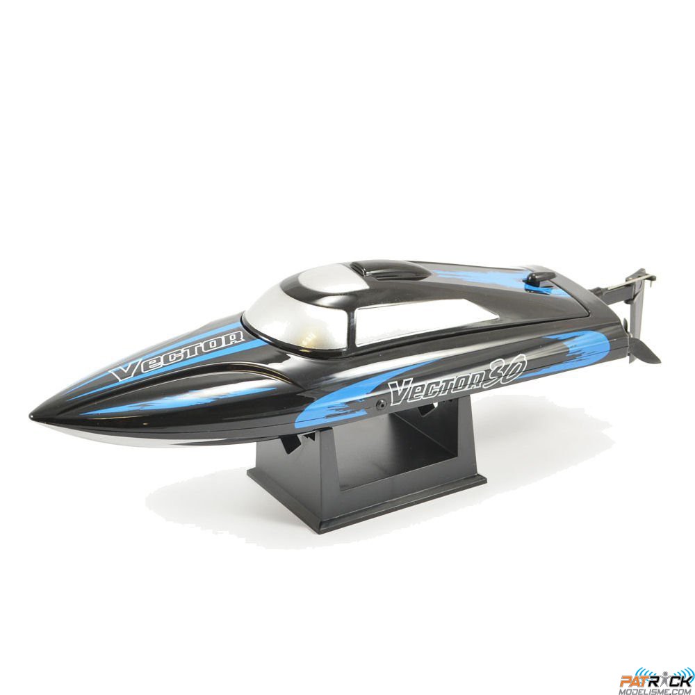 Volantex rc Vector 30 Mini Racing Boat Noir - Prêt à naviguer